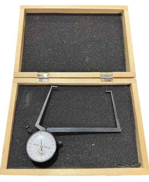 External Dial Caliper 3-5/8" to 4-5/8" Range, 2" Face, 0.001" Graduati ...