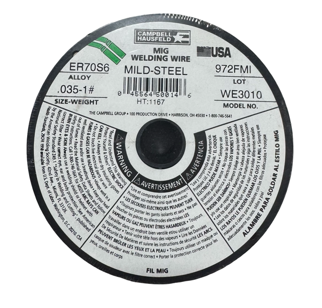 Campbell Hausfeld .035" MIG Welding Wire, 1 lb, Mild-Steel USA Made ...