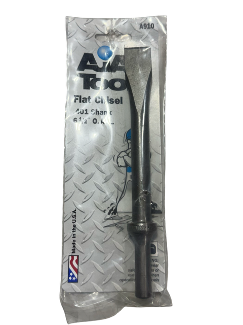 Ajax Flat Chisel, .401 Shank, 6-1/2" Overall USA Made – Michigan Wholesale Tool Supply