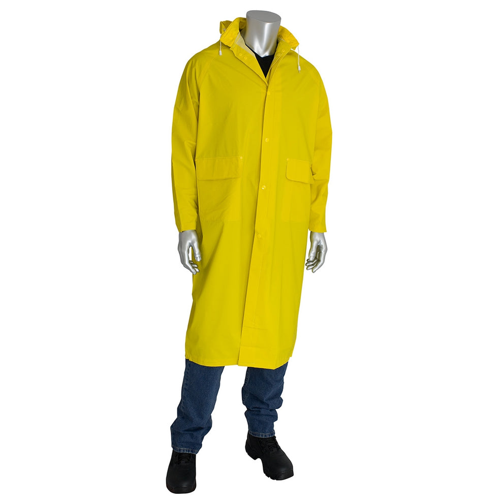 Falcon 2-Piece 48" Premium Waterproof Rain Coat, Chemical/Water Resist ...