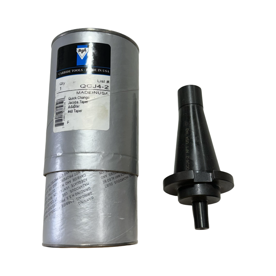 APT #40 Taper Quick Change Jacobs Taper Adapter 2JT USA Made QCJ4-2 ...