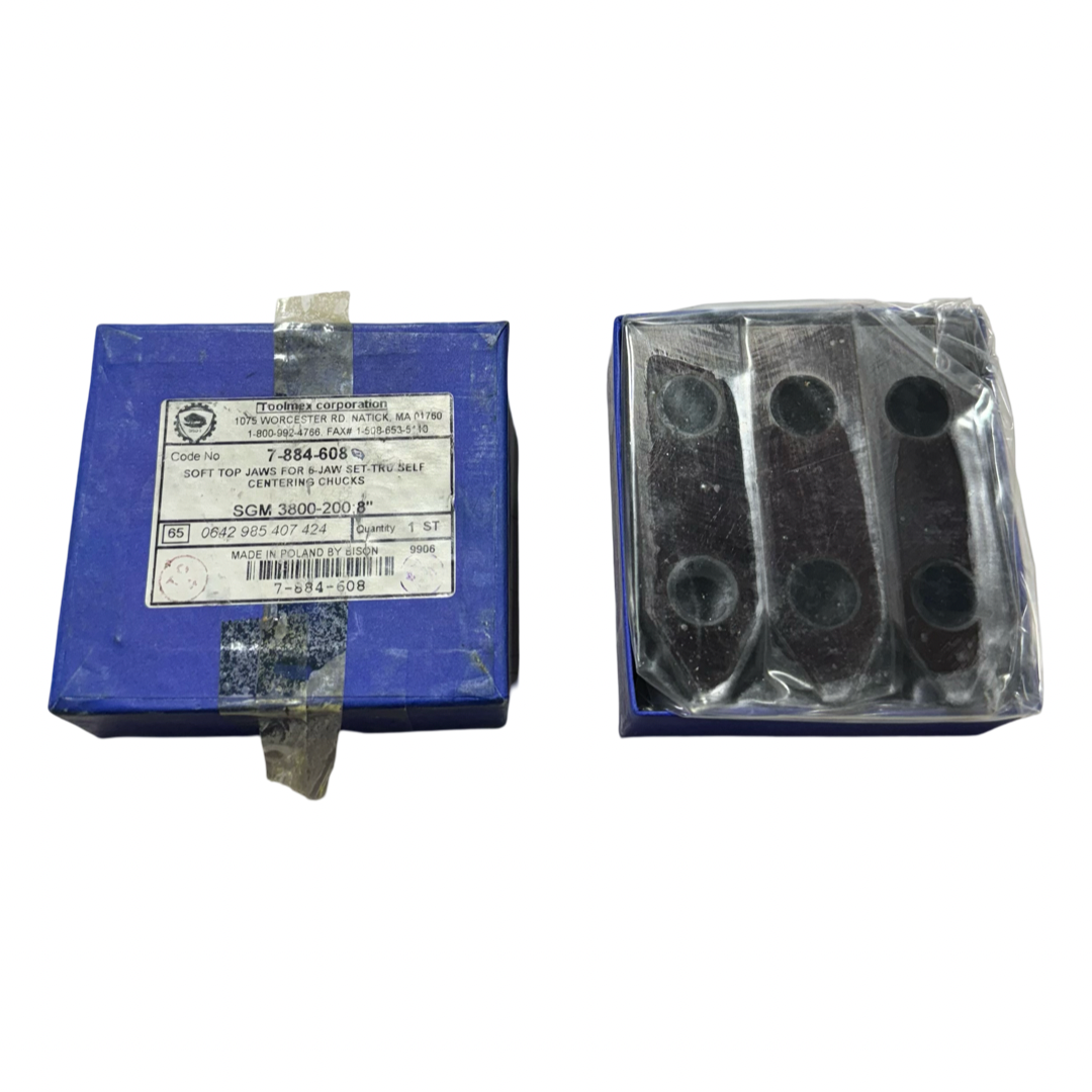 Bison Soft Tap Jaws for 6-Jaw Set-Tru 8" Self-Centering Chucks 1 Set ...