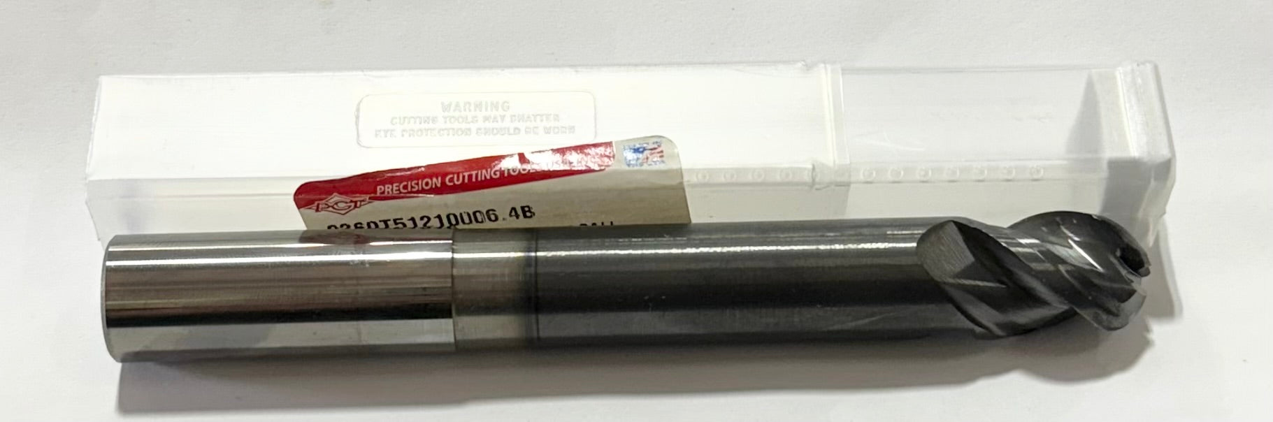 PCT 3/4" x 3/4" x 1" x 6" Carbide Ball Nose End Mill DLC Coating Varia ...
