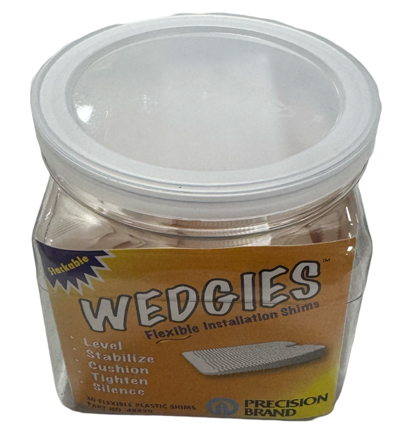 Precision Brand Wedgies White Flexible Installation Shims 30 Pack ...